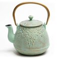 Cast Iron Teapot Light Green 54 Oz Stovetop Safe Tea Kettle with ...