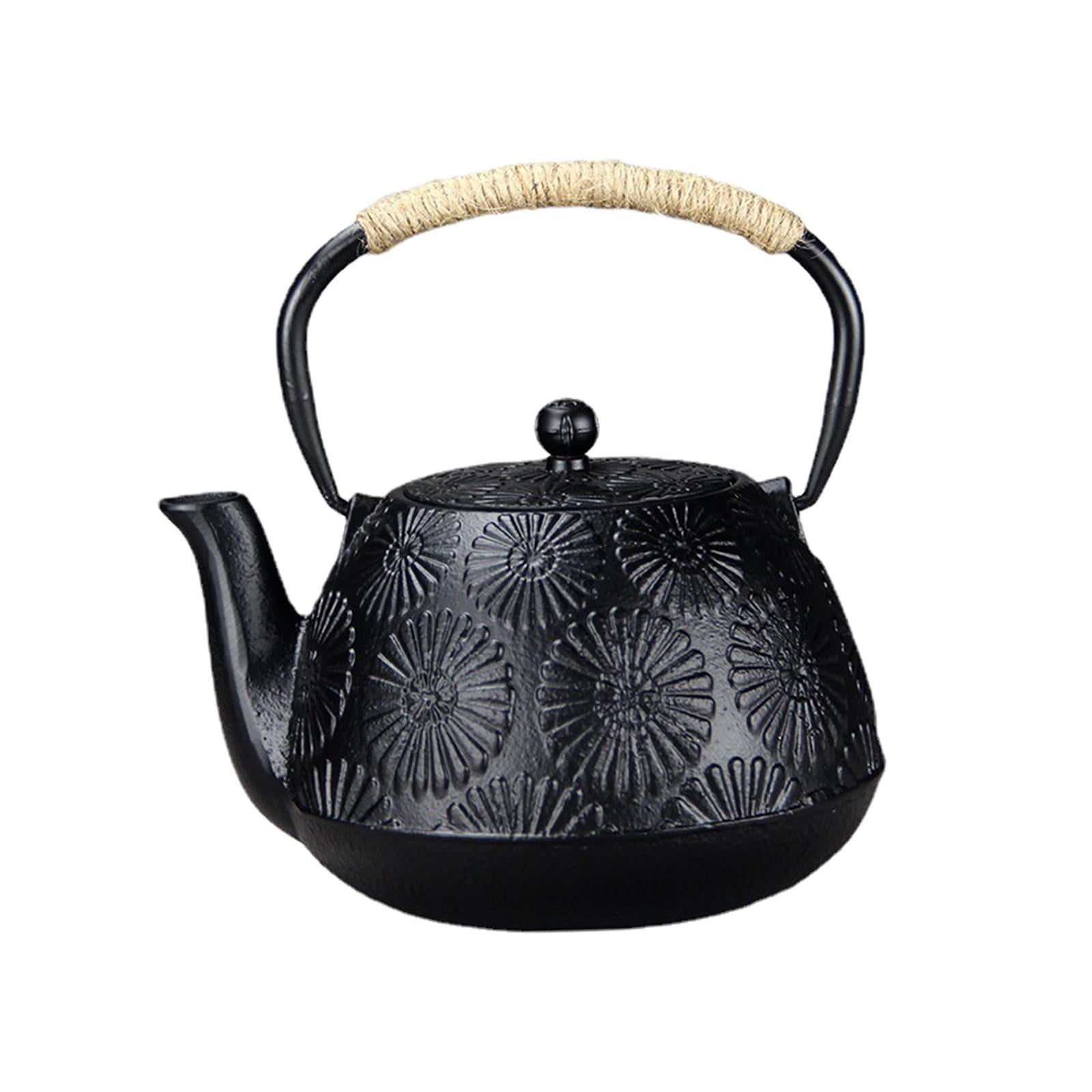 Cast Iron Teapot with Loose Leaf Tea Infuser 1200ml Japanese Style ...