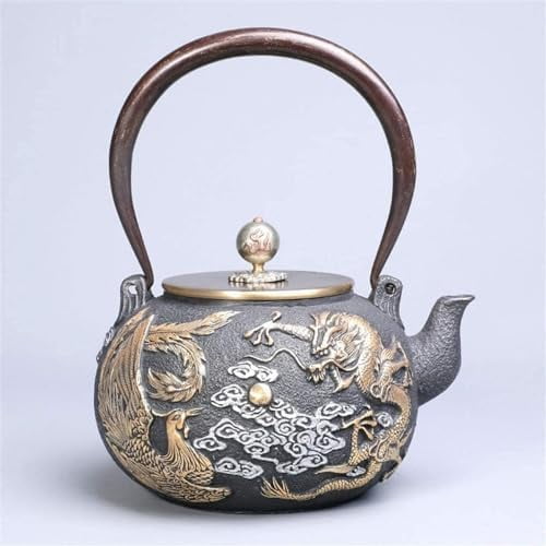 Cast Iron Tetsubin Teapot Teapots LongfengPresent Auspicious Design ...
