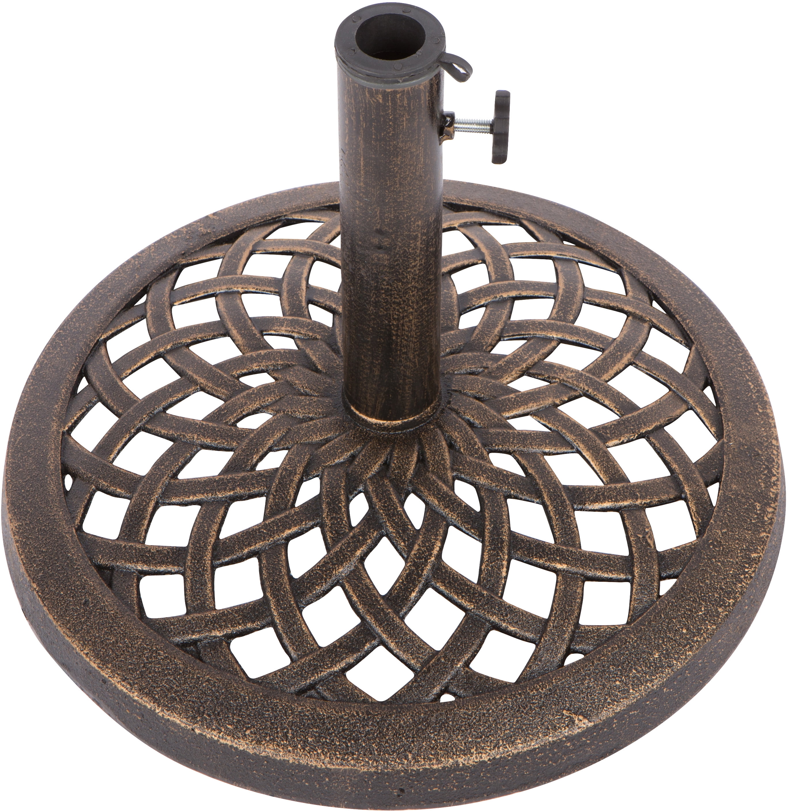 Cast Iron Umbrella Base - 17.7 Inch Diameter by Trademark Innovations ...