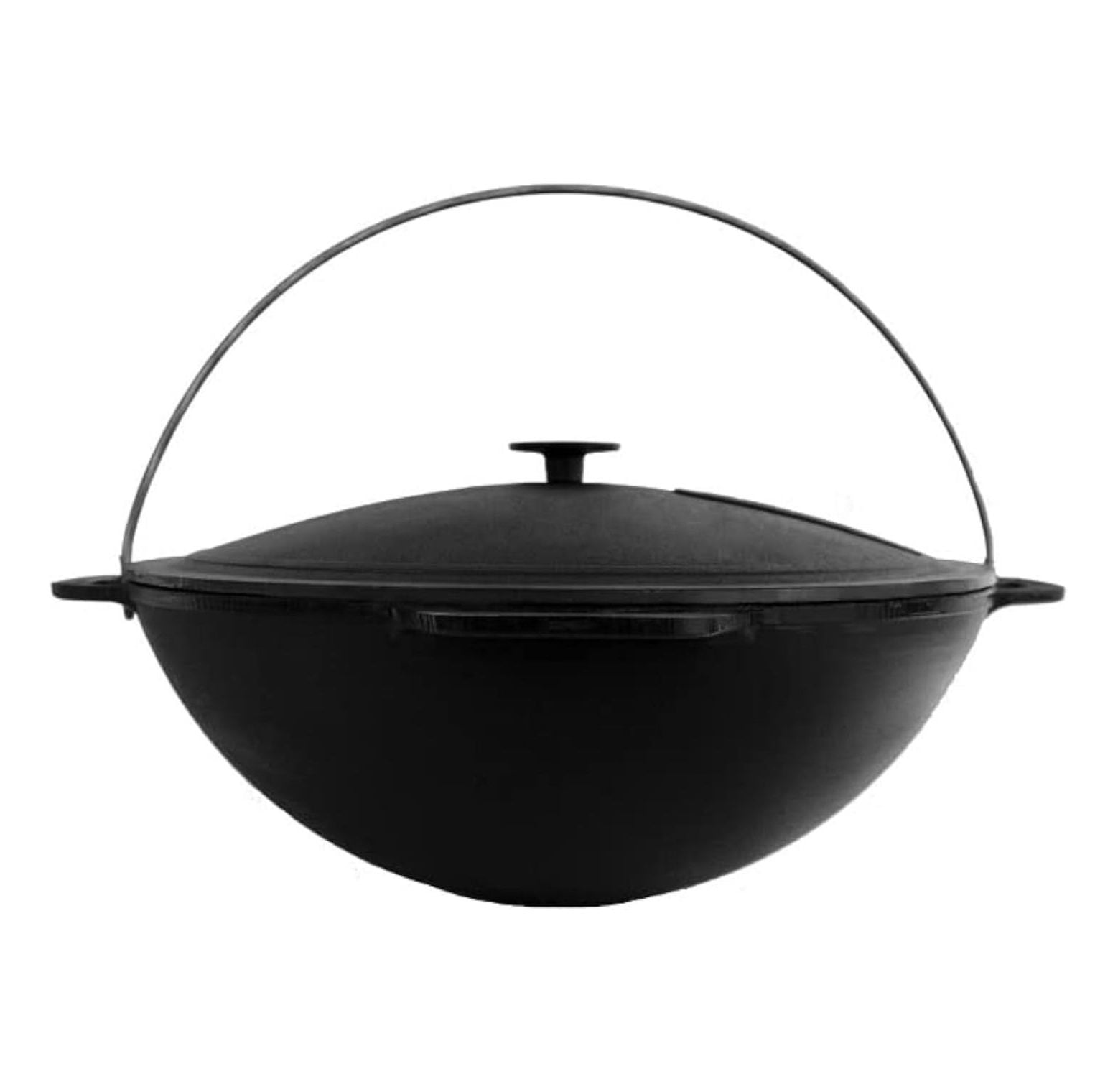 Cast Iron Uzbek Kazan Dutch Oven Pot with Lid 8.5 qt. (8 L) Asian ...