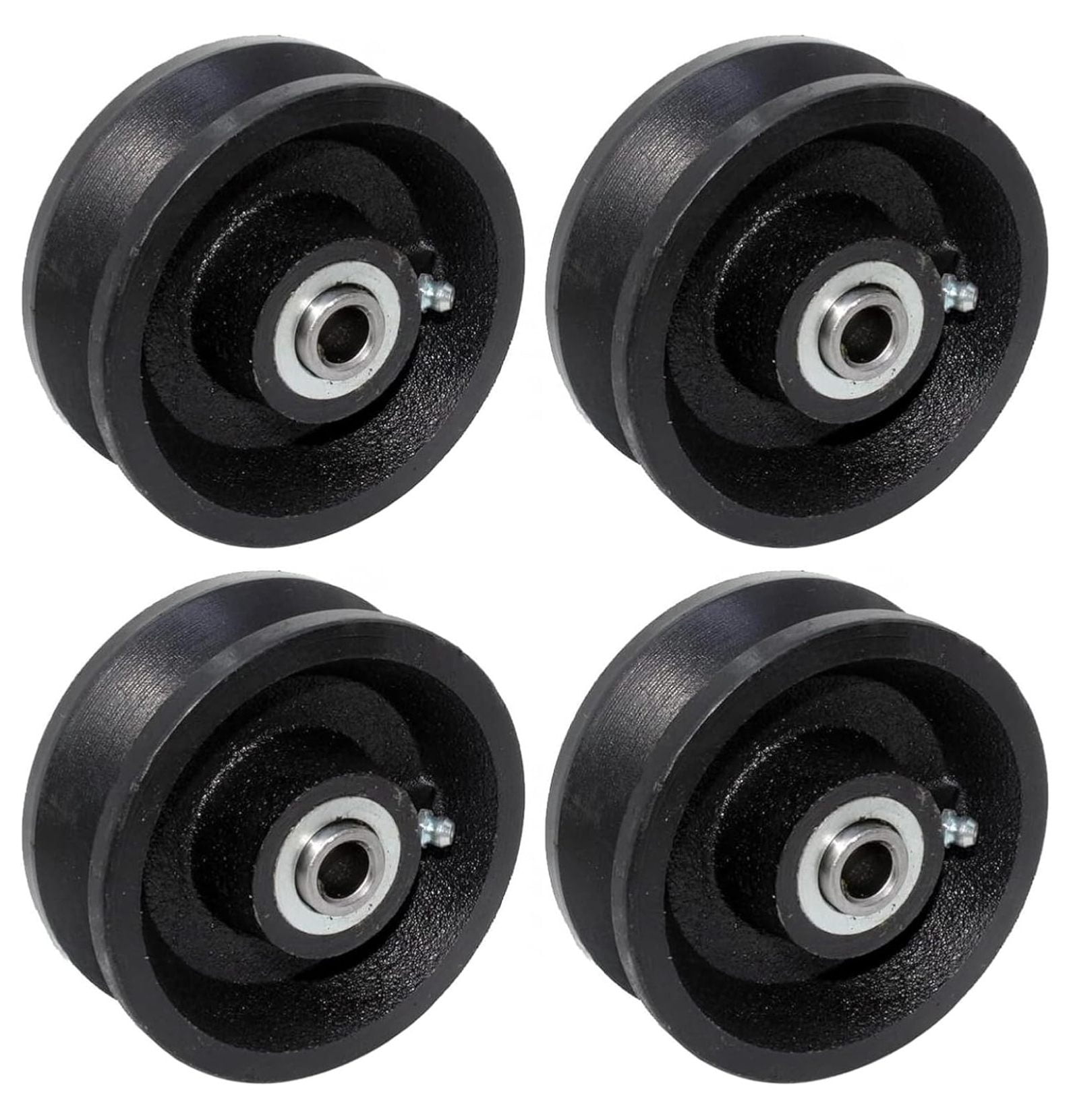 Cast Iron V Wheel Set with Wheel Box, 4 Gate Wheels for Bearing ...