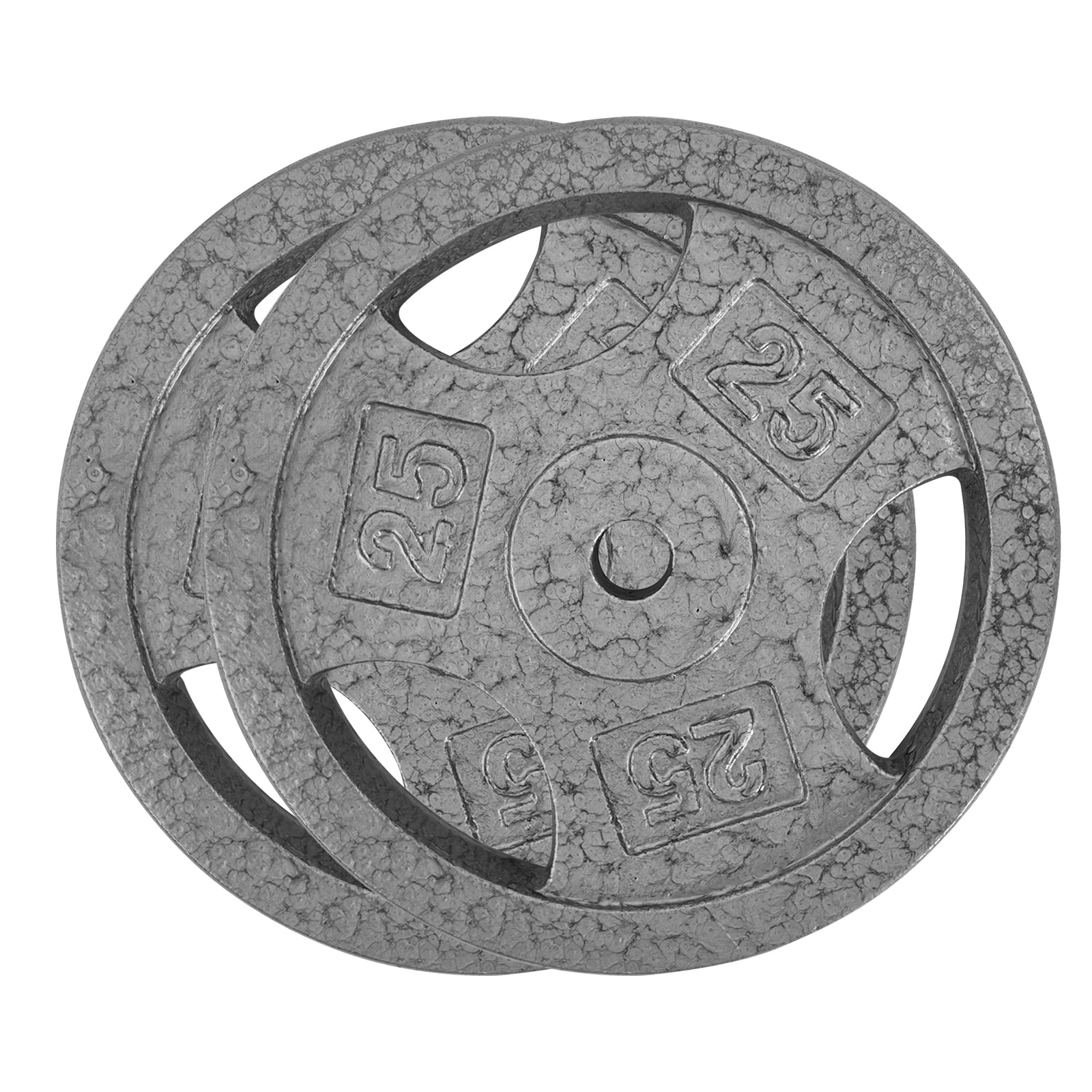 Cast Iron Weight Plates with Triple Grip Handles, 1 inch Standard ...