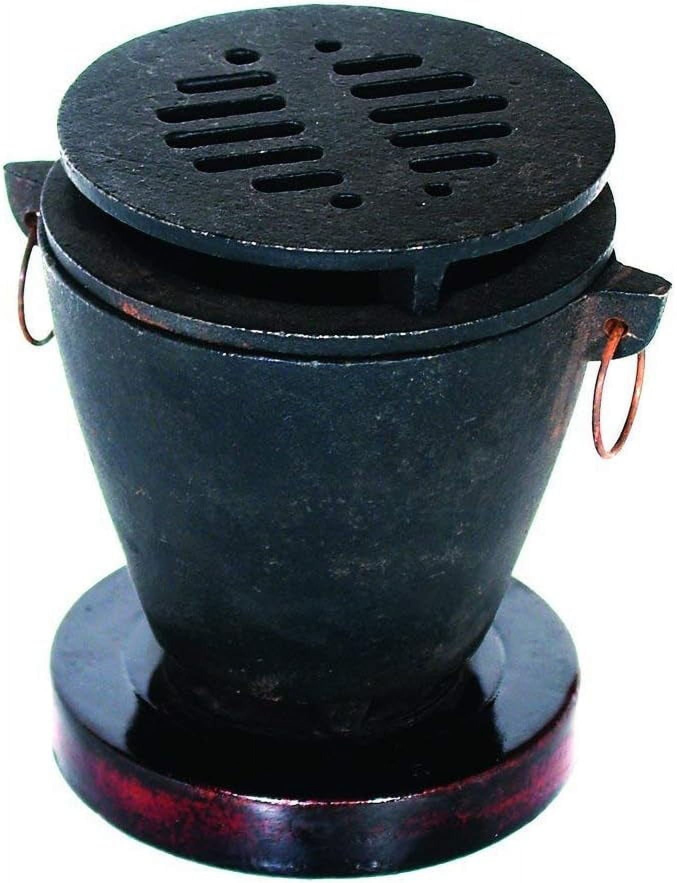 Cast Iron with Wood Base Hibachi Set, Set of 6 - Walmart.com