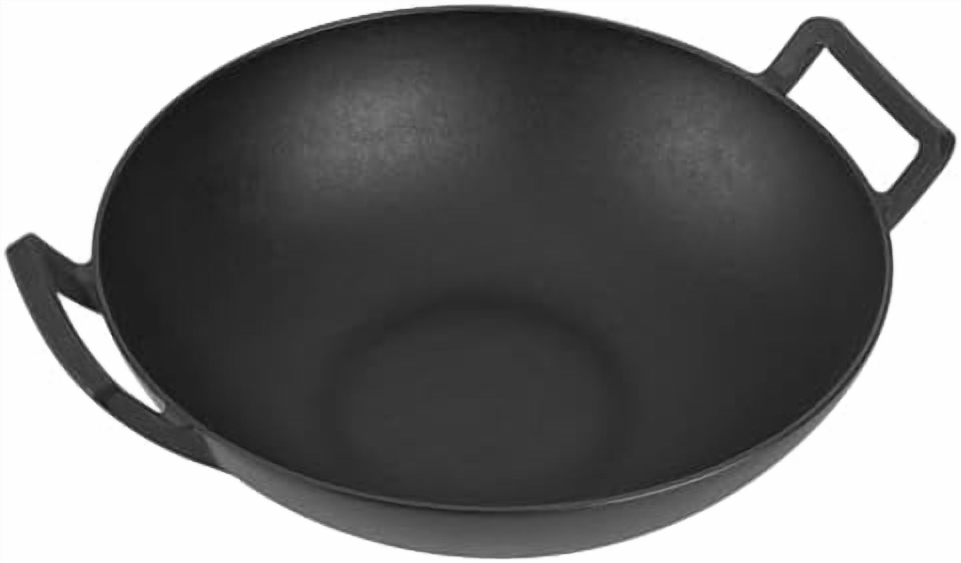Cast Iron Wok for Weber Gourmet BBQ System, Universal Nonstick Stir-Fry ...