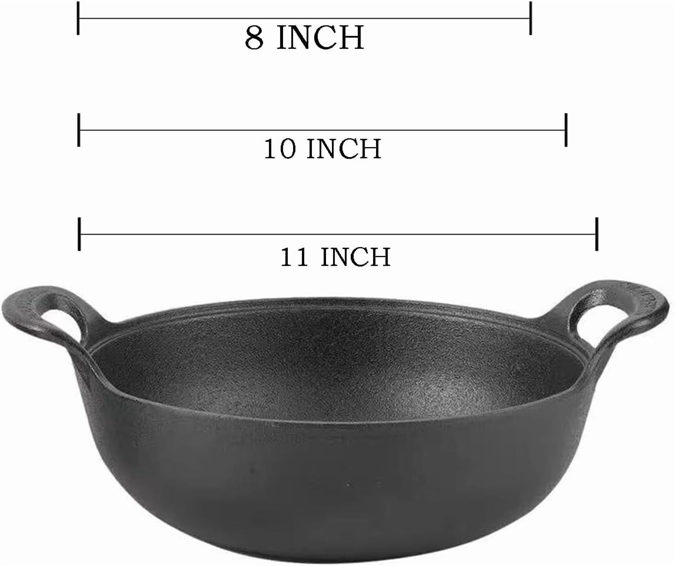 Cast Iron Wok with Handles, Grilling Wok, Use in the Oven, on the Stove ...
