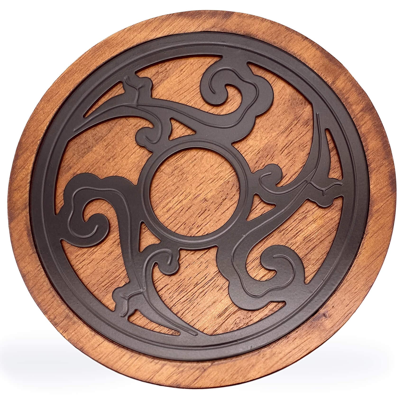 Cast Iron with Wood Trivet, Metal Trivets for Hot Dishes, Decorative 8 ...