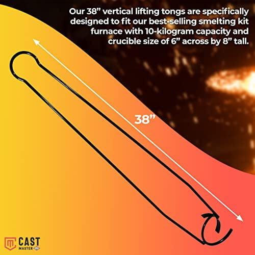 Cast Master Elite Crucible Tongs - 10kg Crucible Lifting Tongs - Heavy ...
