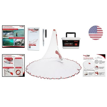 Betts Tyzac Cast Net 4ft Nylon 1/4in Mesh Box - Walmart.com