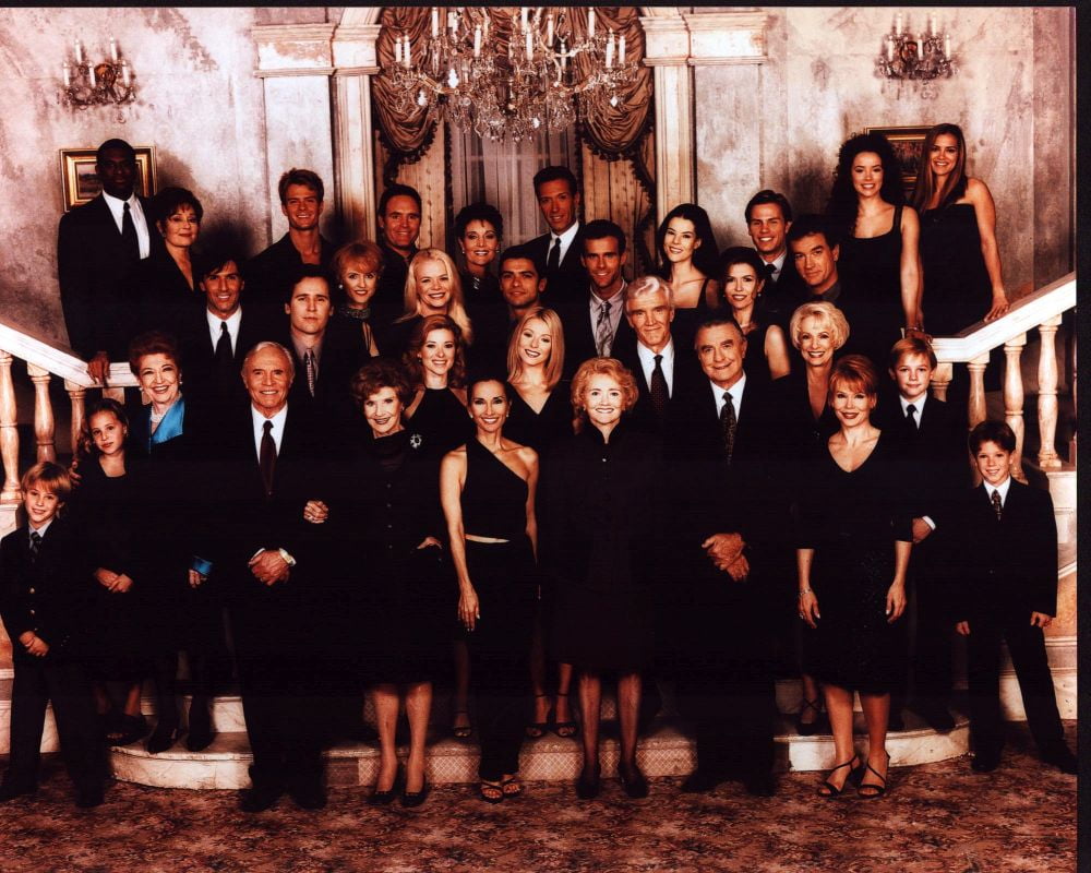 Cast Of All My Children Wearing Black On Stairs Photo Print (16 x 20 ...