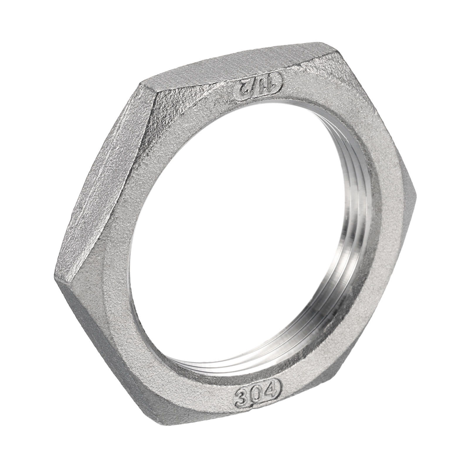 Cast Pipe Fitting Hex Locknut, 304 Stainless Steel Hex Lock Nut 1 1/2 ...
