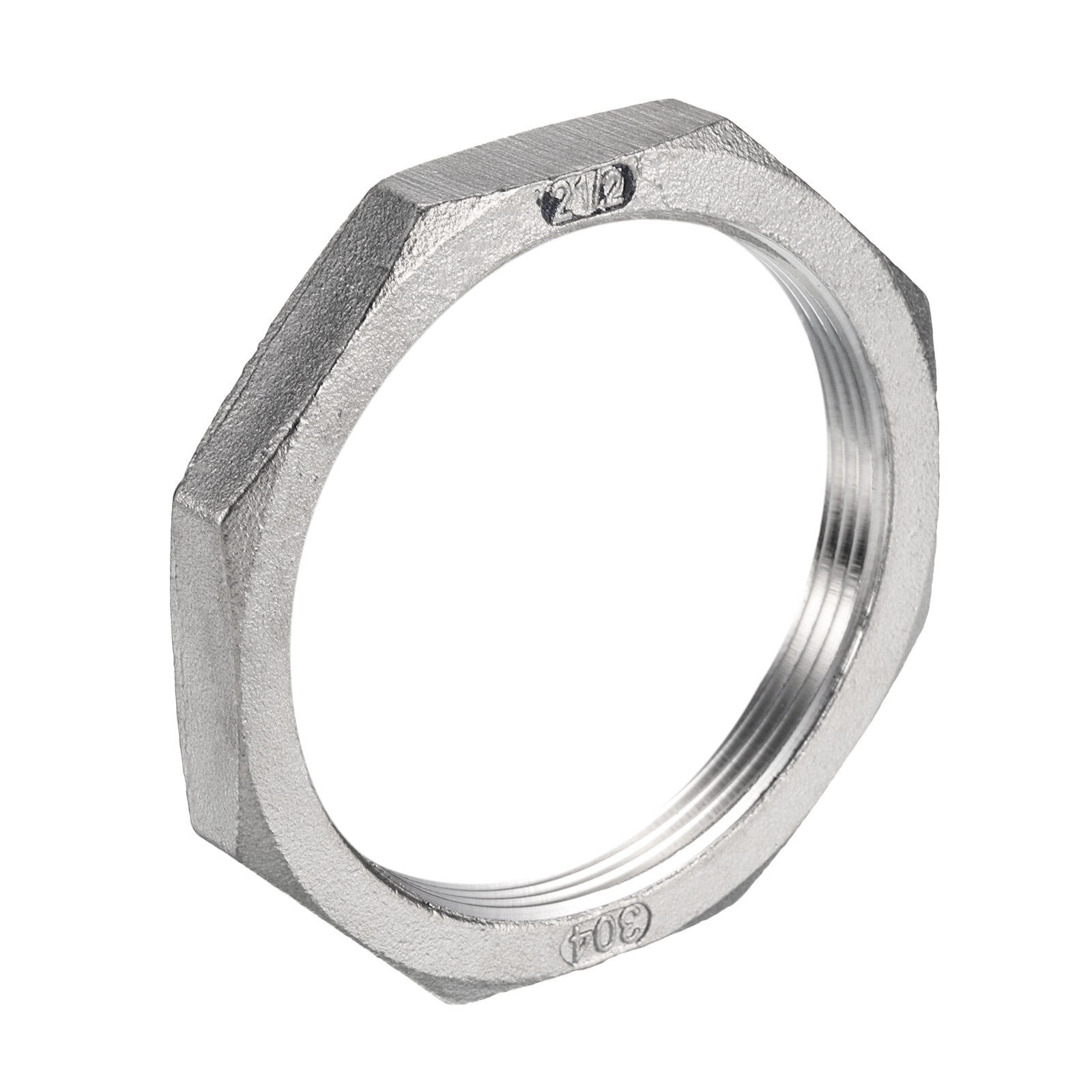 Cast Pipe Fitting Hex Locknut, 304 Stainless Steel Hex Lock Nut 2 1/2 ...