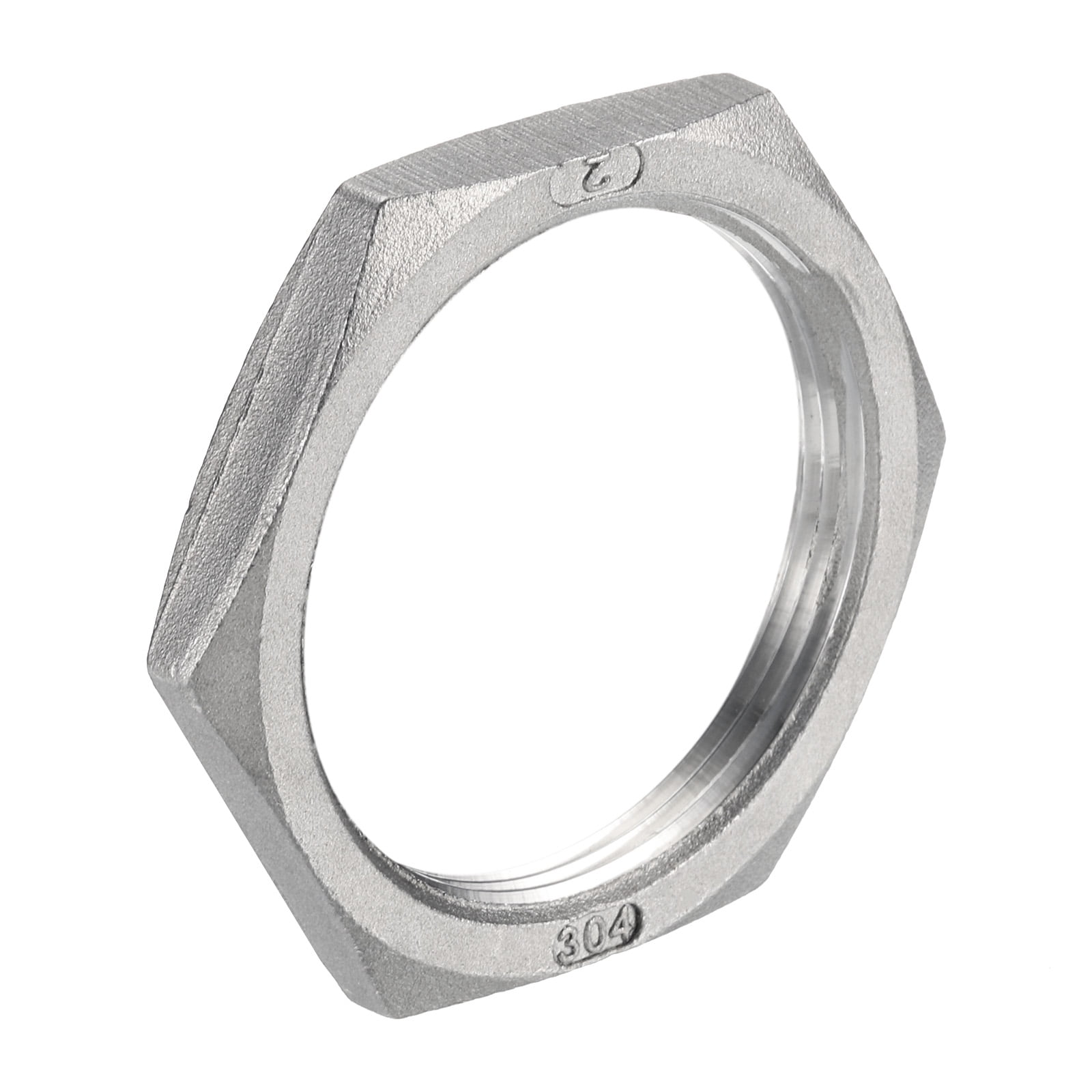 Cast Pipe Fitting Hex Locknut, 304 Stainless Steel Hex Lock Nut 2" Female Thread (DN50 ...