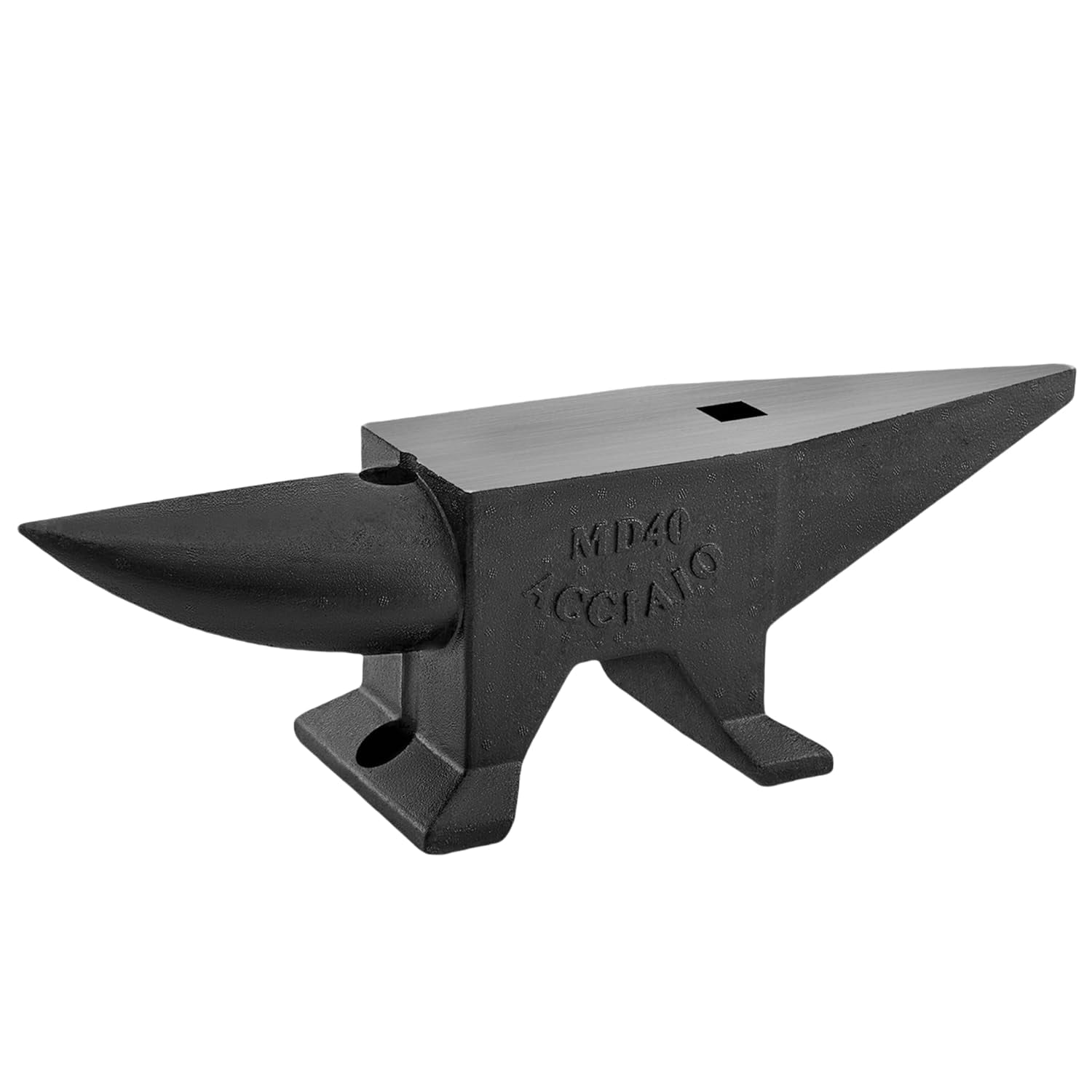 Cast Steel Anvil,88 Lbs(40kg) Single Horn Anvil,High Hardness Round ...