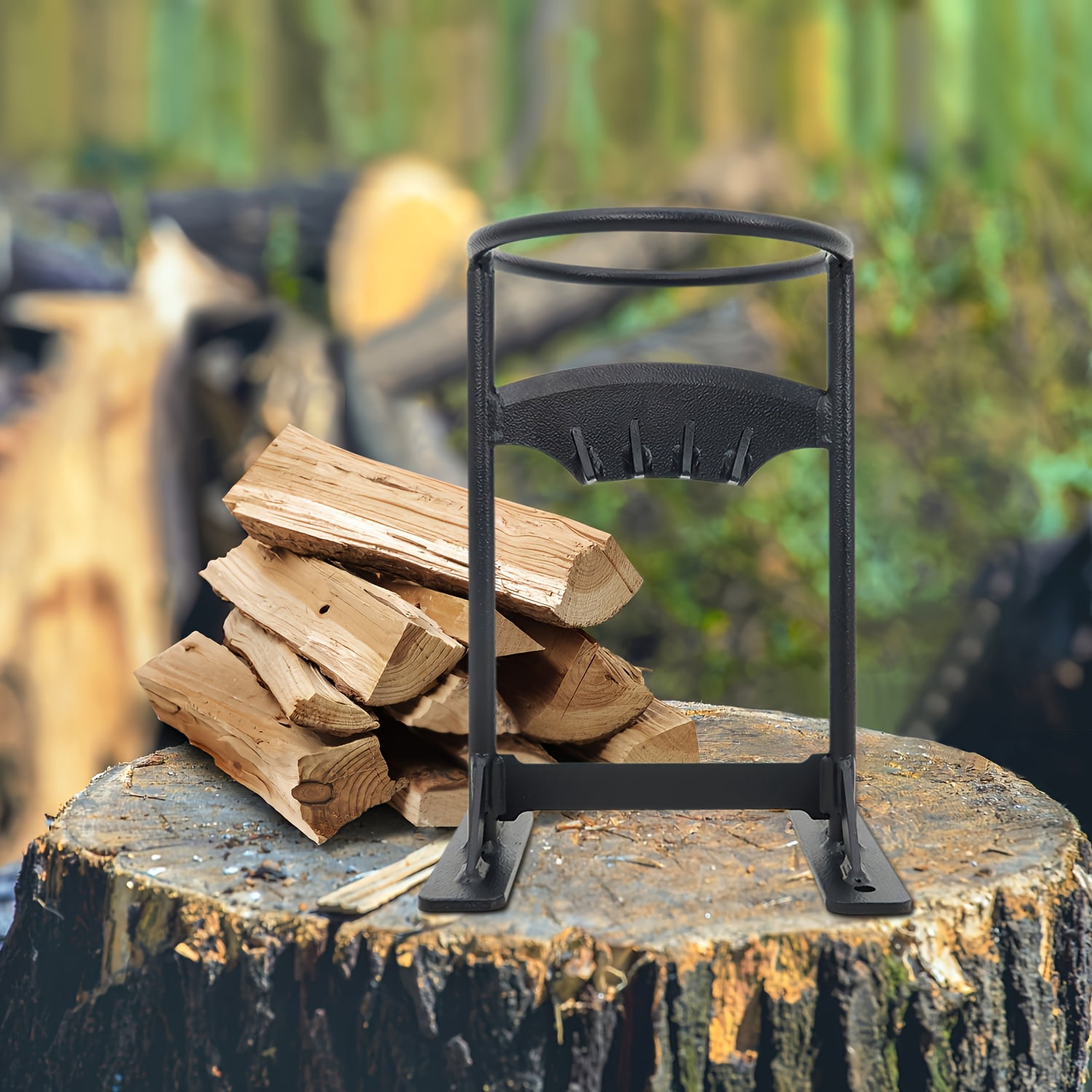 Cast Steel Log Splitter - Heavy Duty Wood Splitter with Safety ...