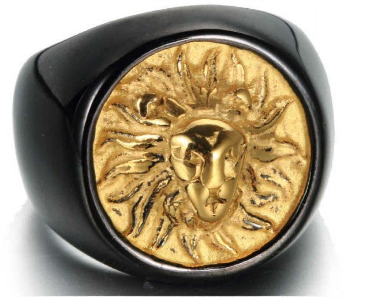 Cast Wind Lion Head Men's Titanium Ateel Ring Ring - Walmart.com