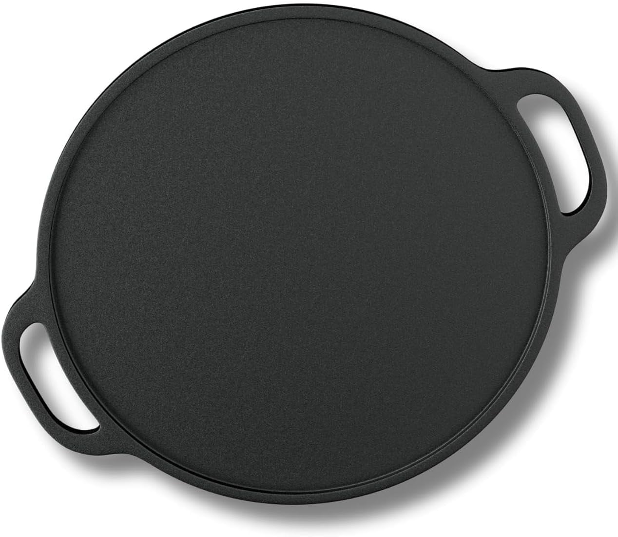 Cast iron dosa tava cast iron Dosa Tawa Pre-Seasoned Cast Iron black 12 ...