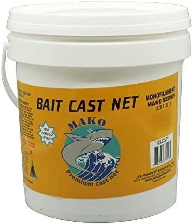 Cast net 7 ft (3/8" mesh) Mako Series by Lee Sports, lb Real Lead per ft, Quality Verified ...