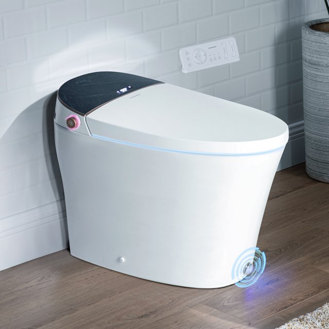 Casta Diva Y010 Smart Toilet with LED Display, Tankless Bidet Toilet ...