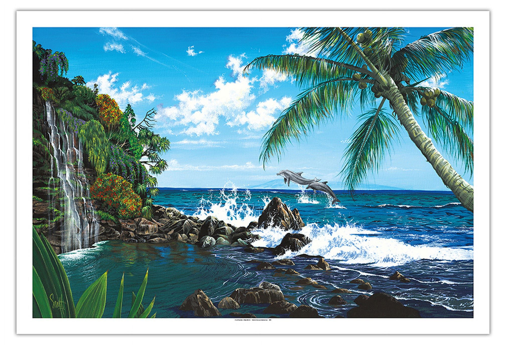 Castaway Cove - Hawaiian Paradise Ocean View - From an Original Color ...