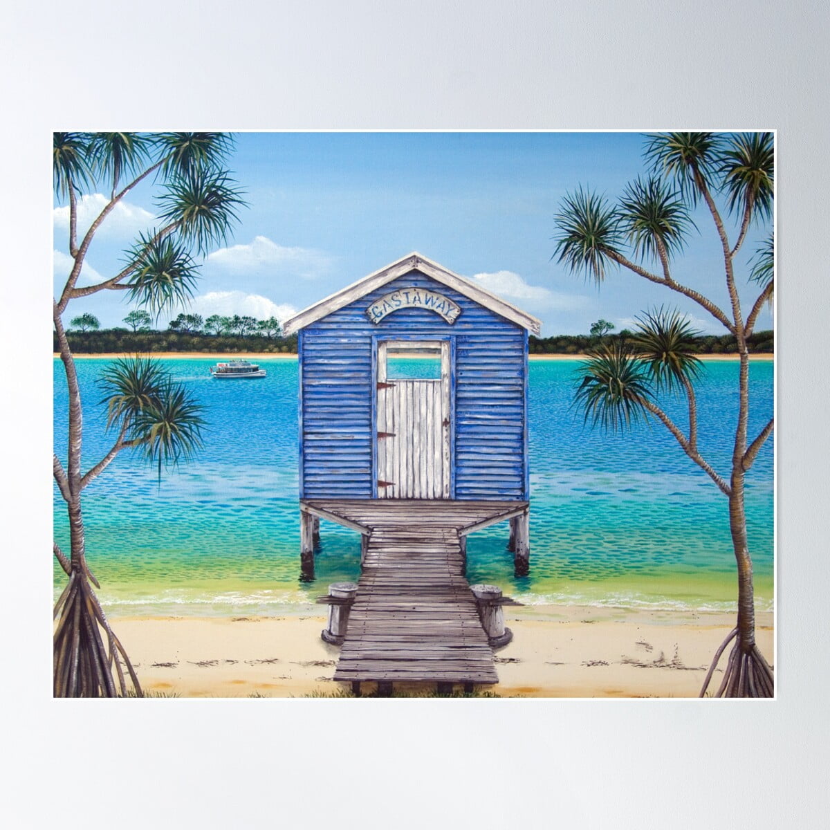 Castaway Poster Wall Art, Modern Wall Decor For Living Room Bedroom ...