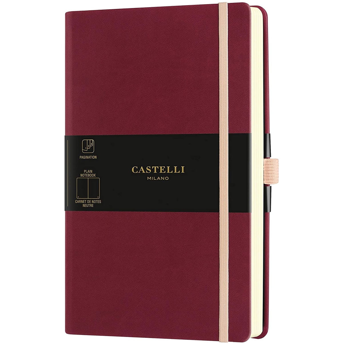 Castelli QC825-002 Aquarela A5 Notebook, Blank, Black Cherry - Walmart.com