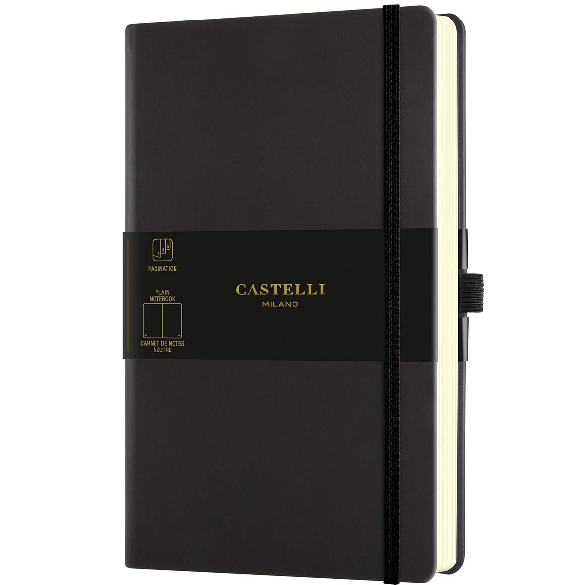 Castelli QC825-635 Aquarela A5 Notebook, Blank, Black Sepia - Walmart.com