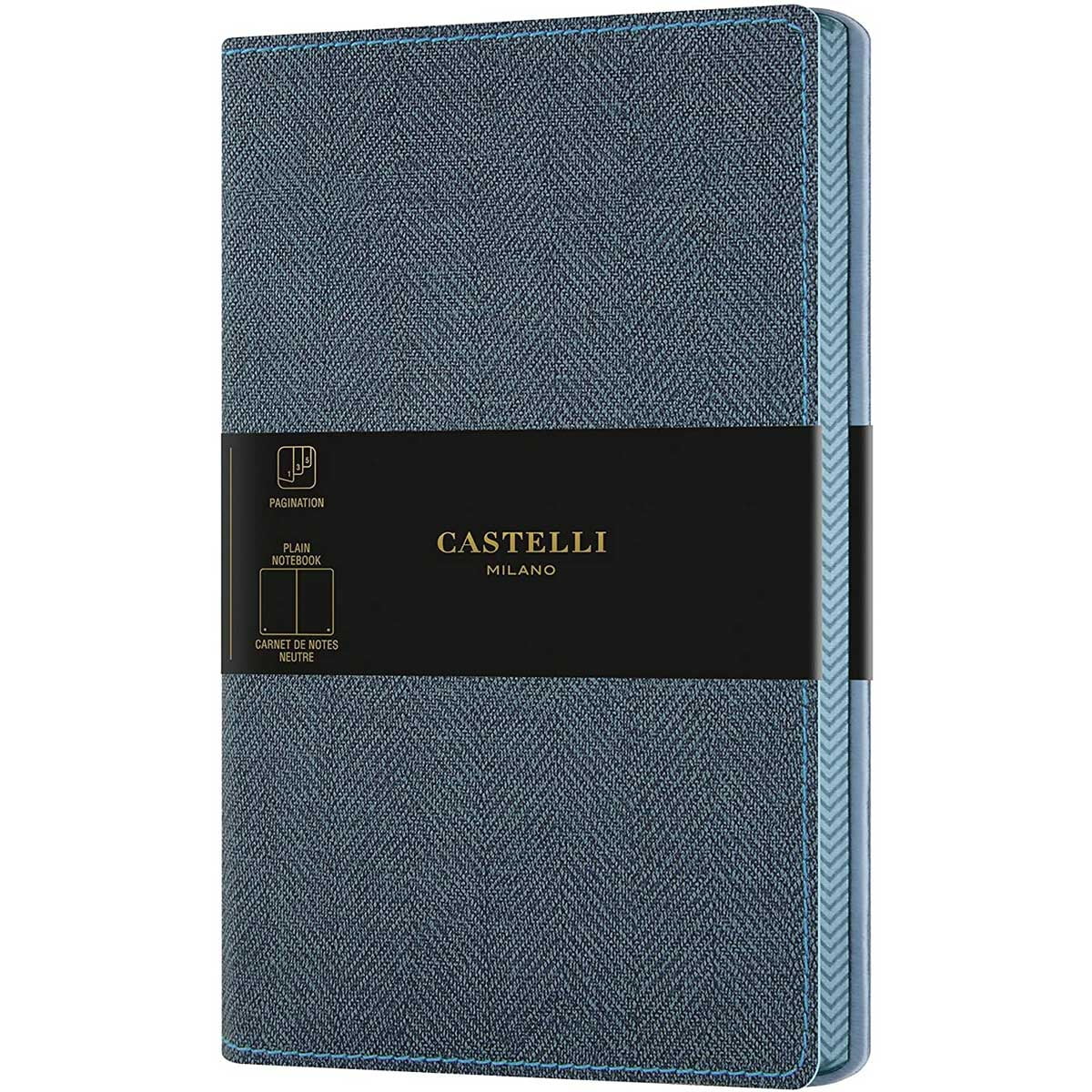 Castelli QC8D9-389 Harris A5 Notebook, Blank, Slate Blue - Walmart.com