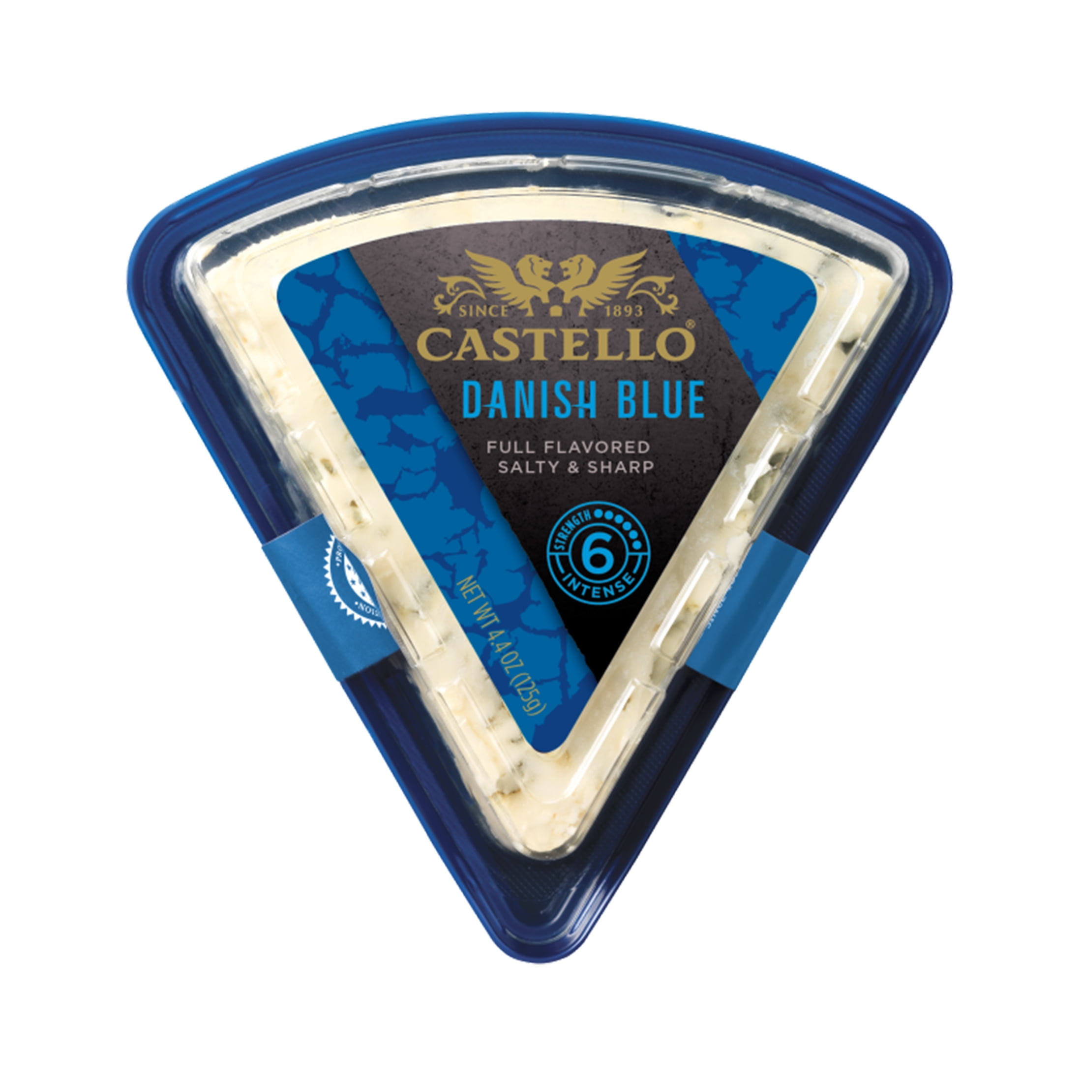 Castello Gourmet Danish Blue Cheese, Wedge, 4.4 oz, Refrigerated ...