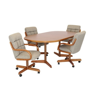 Caster Chair Company 7-Piece 42x[54/72] Caster Dining Set Wood Edge ...