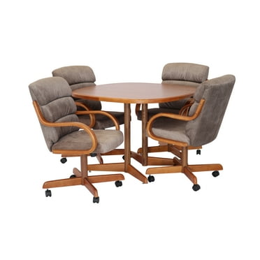 Caster Chair Company 7-Piece 42x[54/72] Caster Dining Set Wood Edge ...