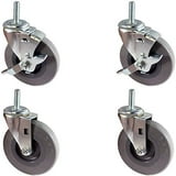 Master Caster Safety Casters, Standard Neck, Nylon, B Stem, 110 lbs ...