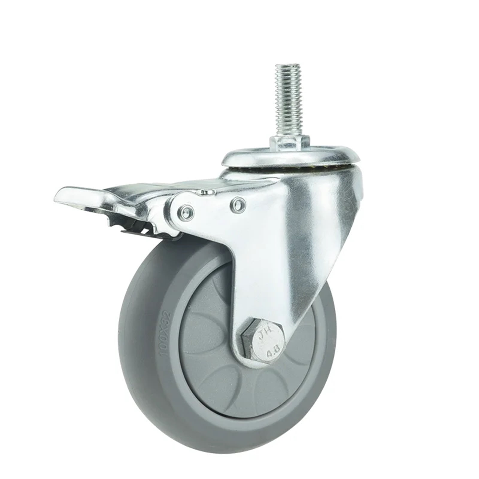 Caster Wheels Heavy Duty 3/4/5 Inch Lock Trolley Rotary Casters Cart ...