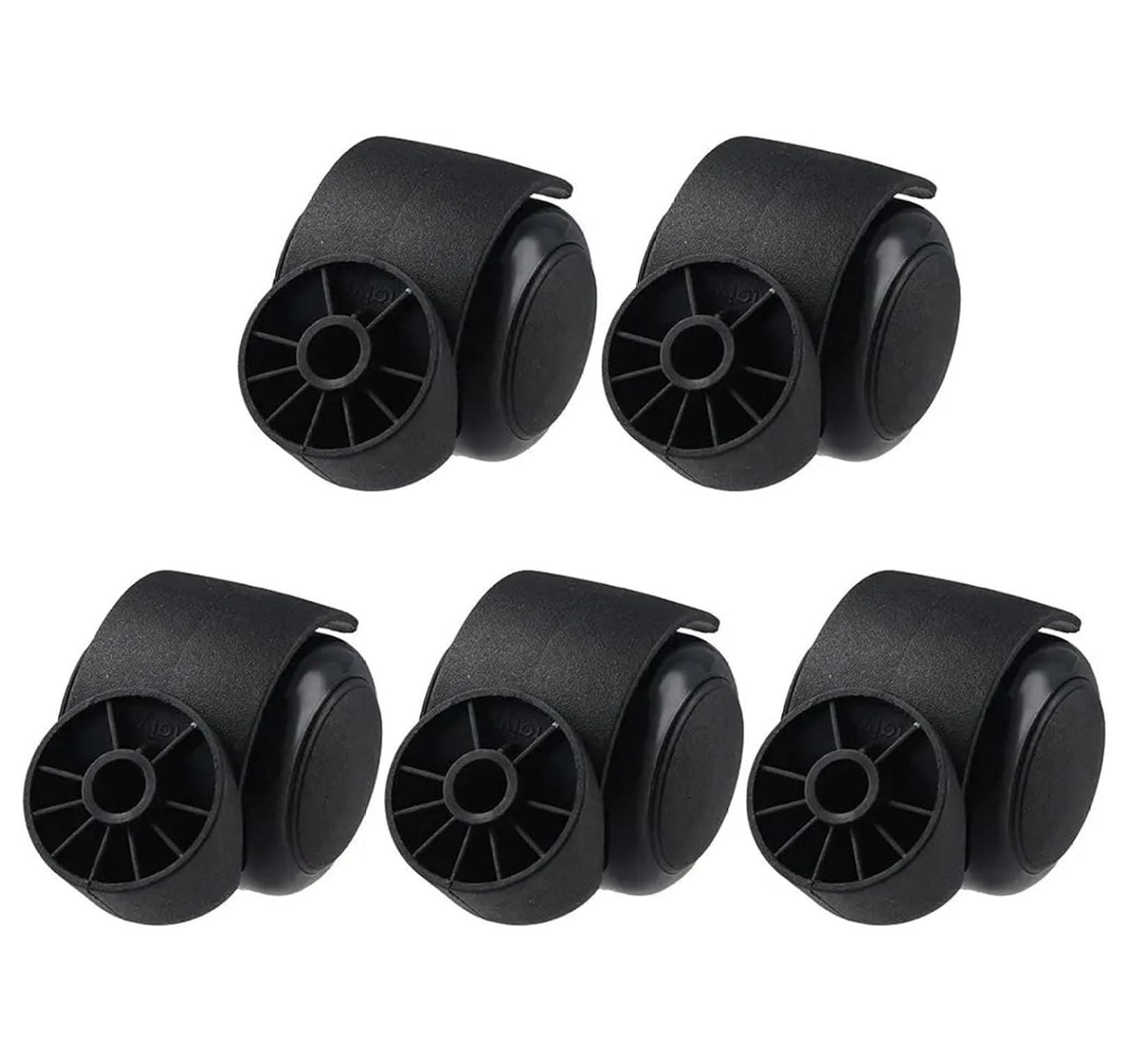 Caster Wheels, Heavy Duty Castor Wheels, 5PCS 2 Inch Stemless Office ...