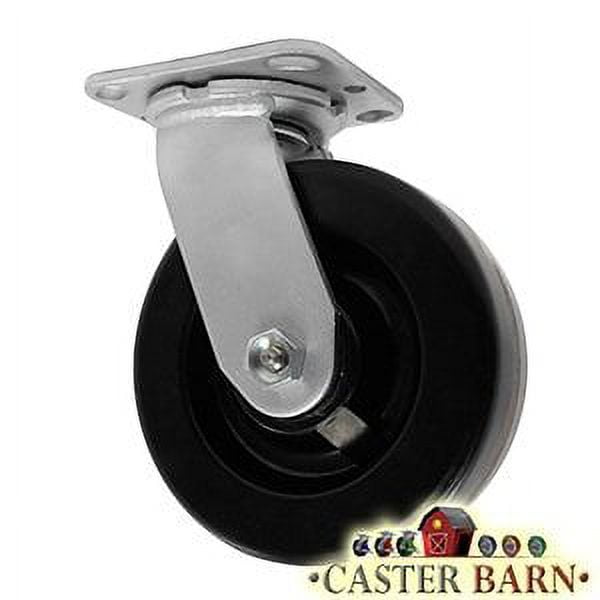 CasterHQ 4" X 2" INCH SWIVEL CASTER - PHENOLIC WHEEL - 800 LBS CAPACITY ...