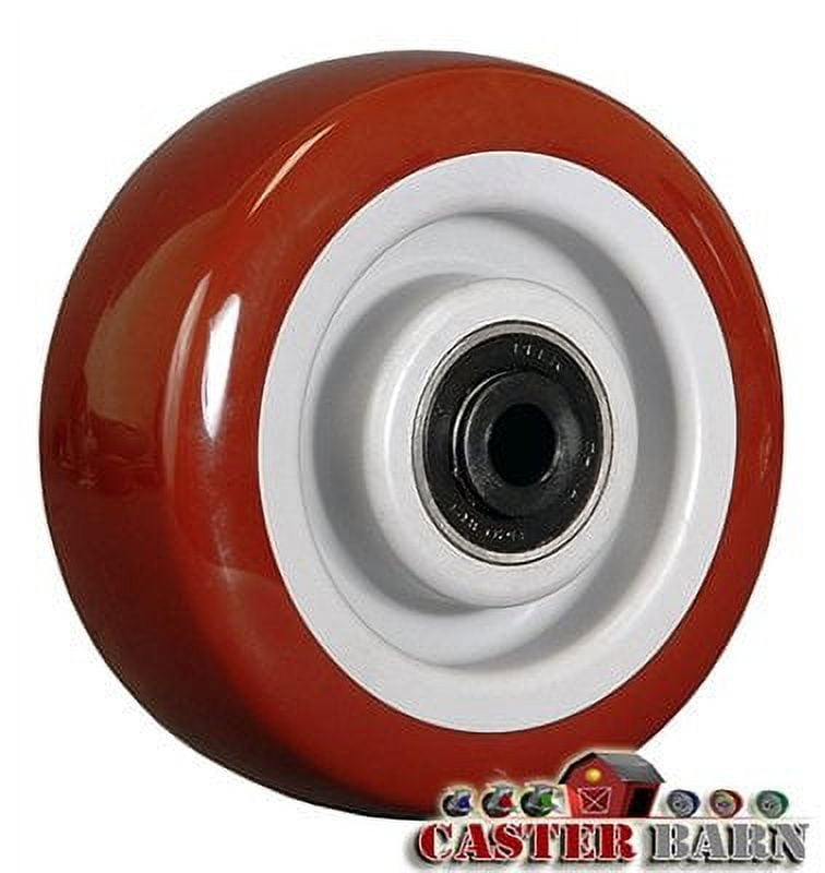 CasterHQ 4" X 2" PREMIUM POLYURETHANE ON POLYOLEFIN CORE - 600 LBS CAP ...