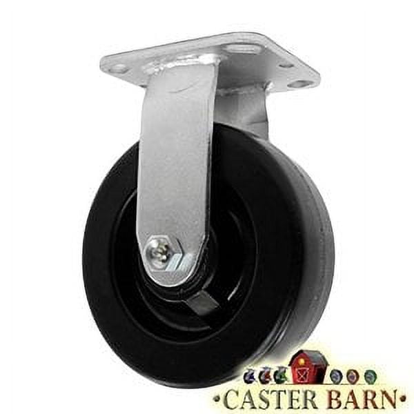 CasterHQ 6" X 2" INCH RIGID / FIXED CASTER - PHENOLIC WHEEL - 1250 LBS ...