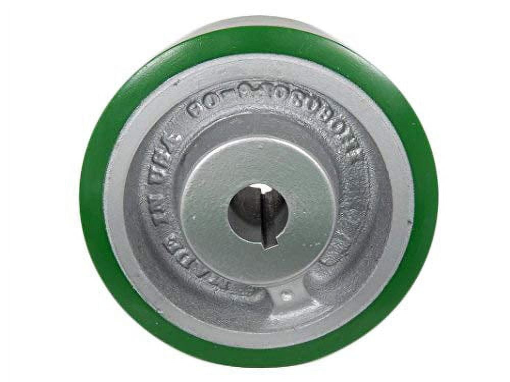 CasterHQ - 6" X 3" Polyurethane ON Steel KEYED Drive Wheel | 30MM BORE ...