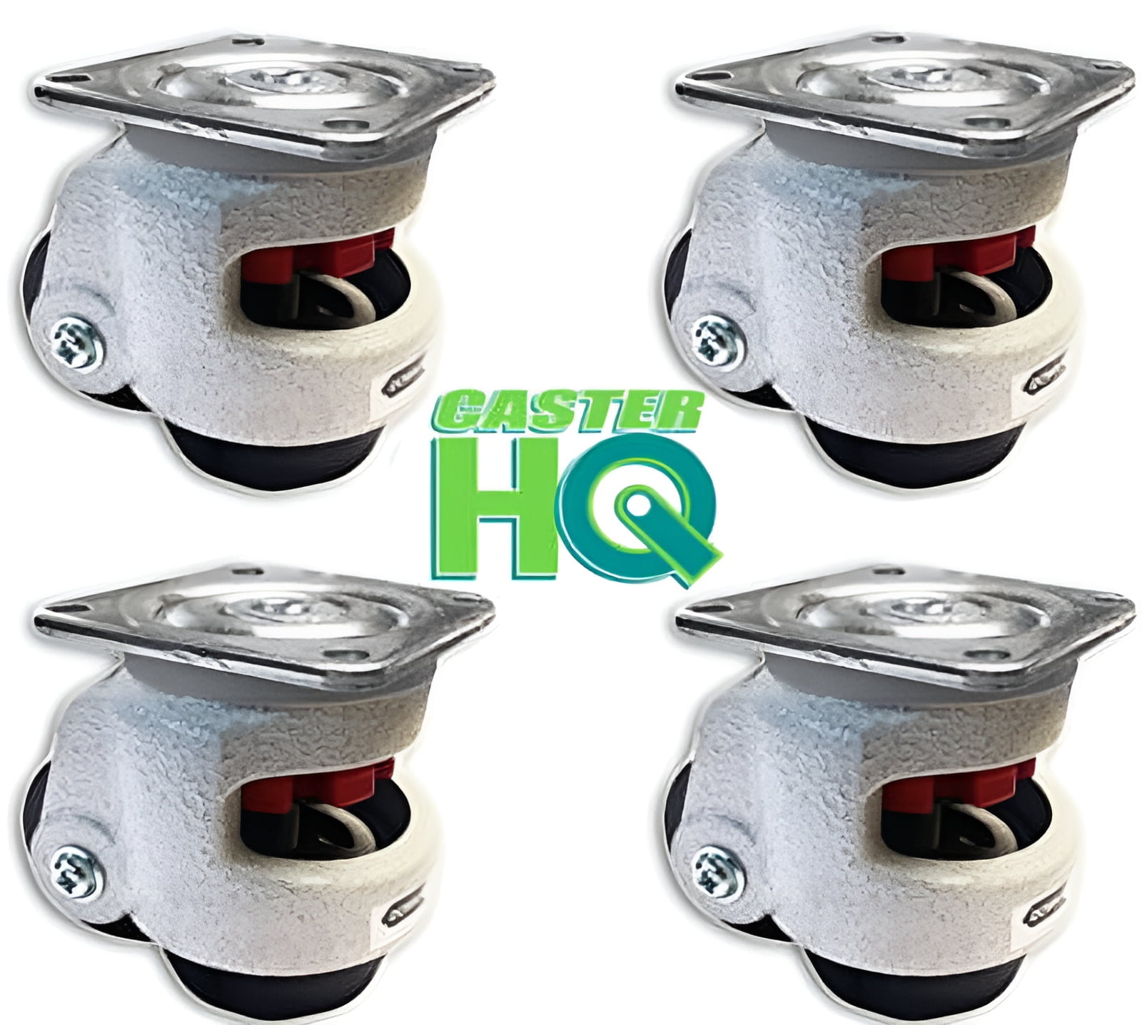 "CasterHQ Heavy Duty Swivel Castors, 2"" Wheel, Retractable Leveling ...