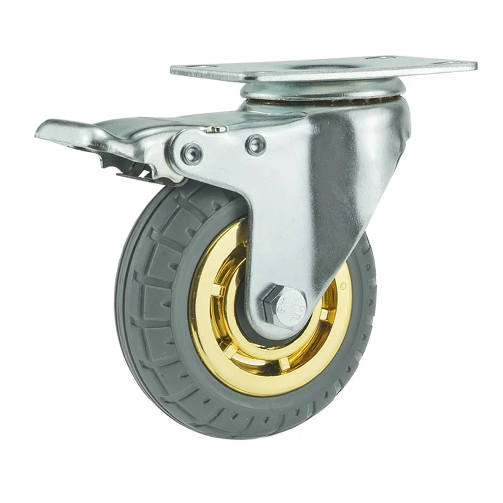 Casters Heavy Loads Rubber Swivel For Furniture Wheels Mover Noiseless ...