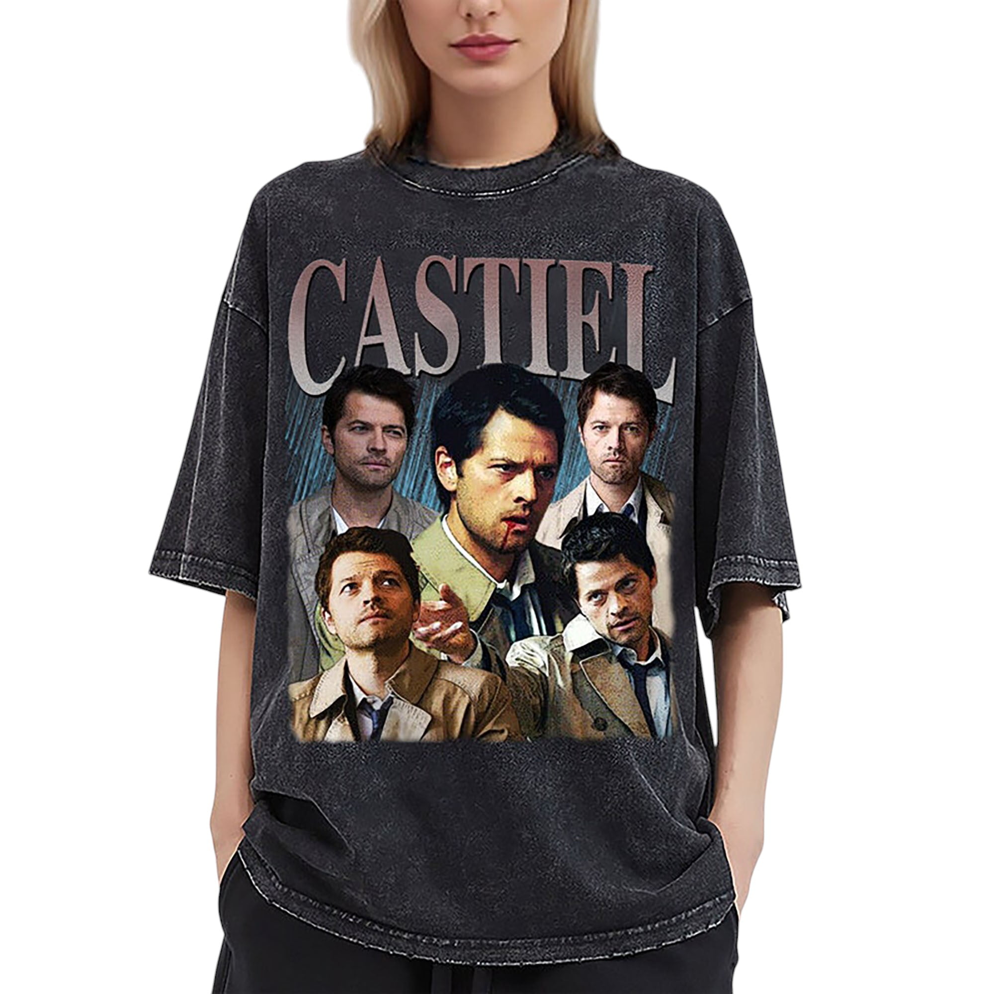 Castiel Retro Unisex Classic 2D T-Shirt - Vintage Actor Homage 90S Fans ...