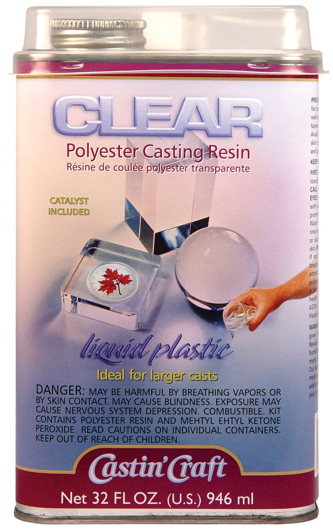 Castin Craft Clear Polyester Casting Resin with Catalyst, 32 oz ...