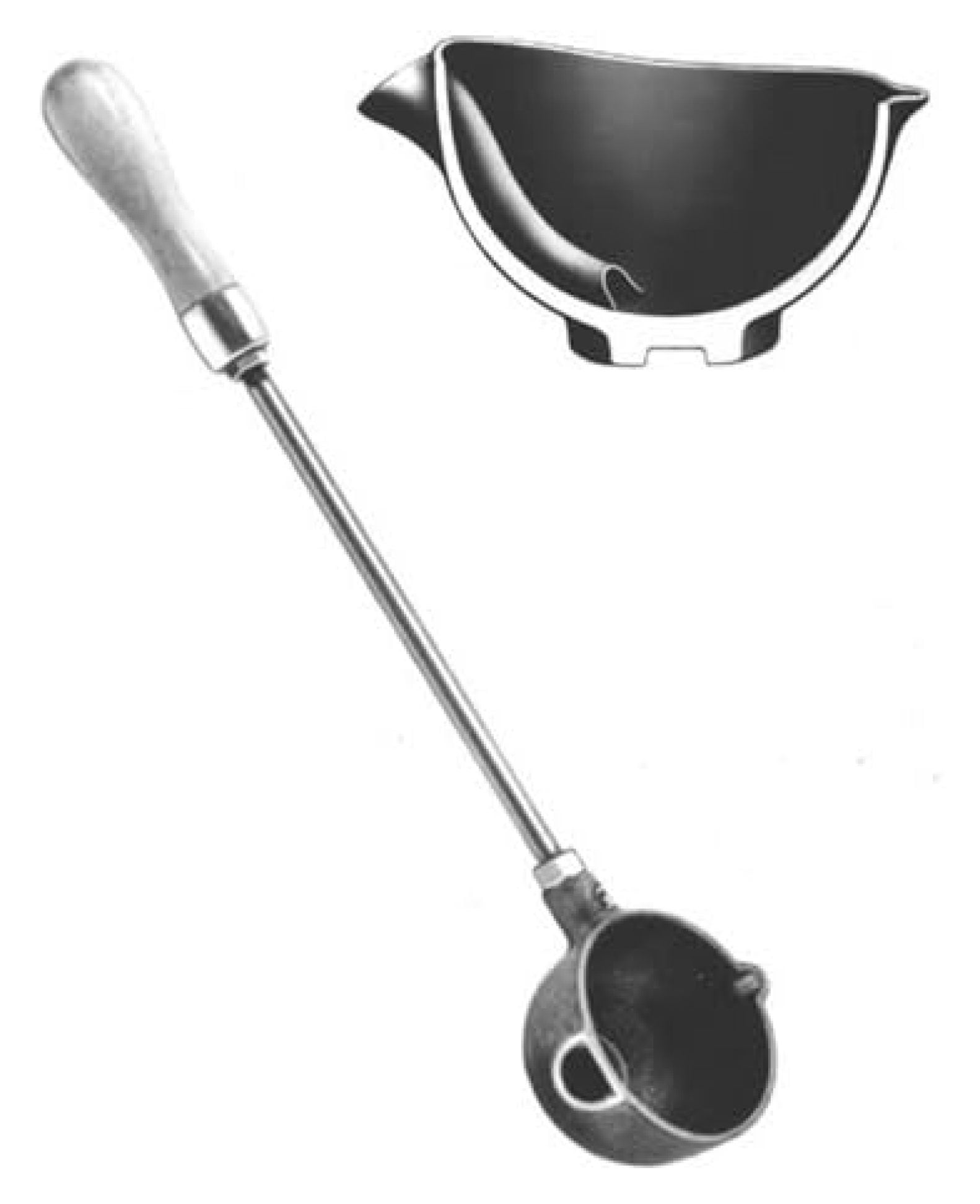 Casting Ladle Bottom Pour Rowell #1 - 2.25" Cast Iron Ladle - 1lb ...