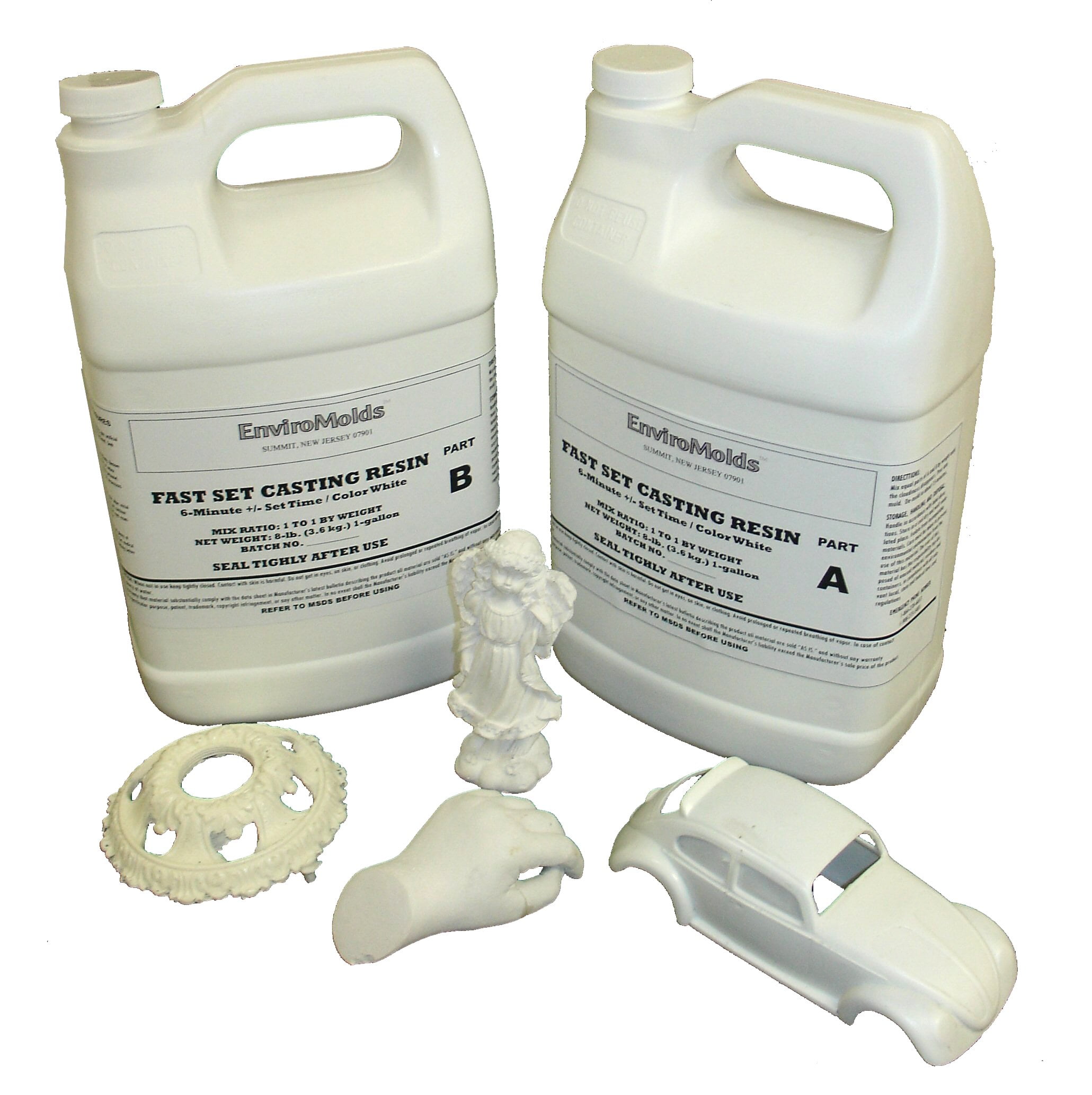 Casting Resin - 2- Qtr. Kit - Fast-Set - White - by EnvironMolds ...