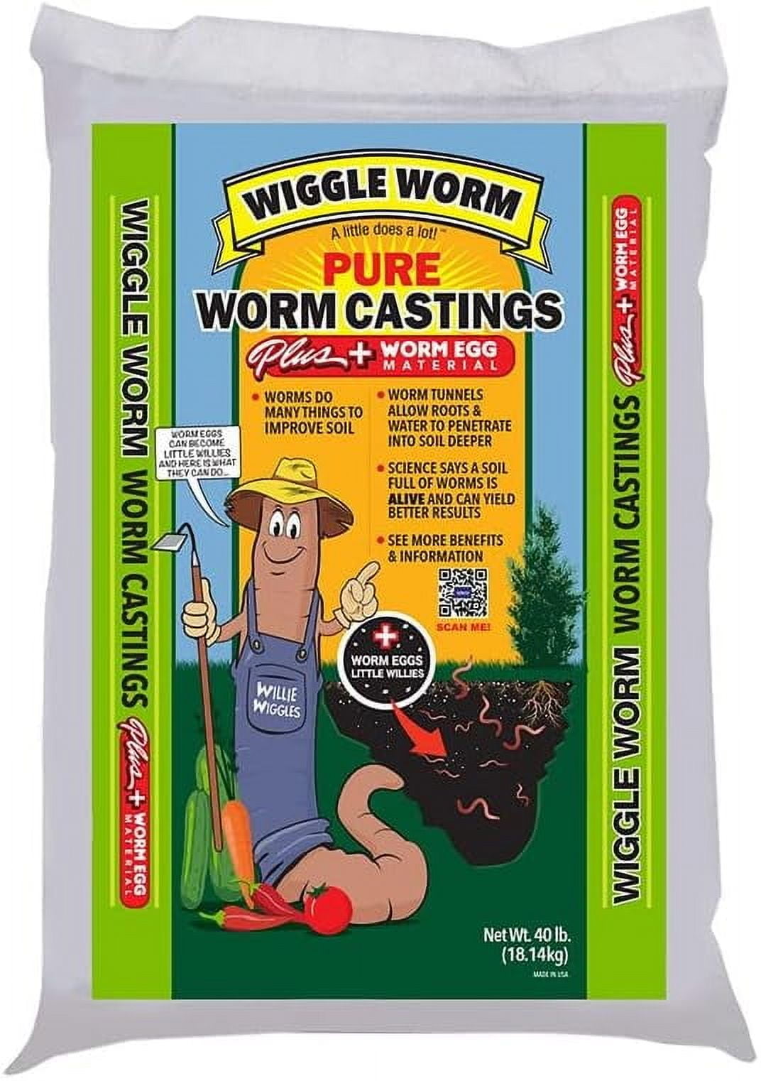 Castings Plus Worm Egg Material, 40-Pounds - Fertilizer for Houseplants ...