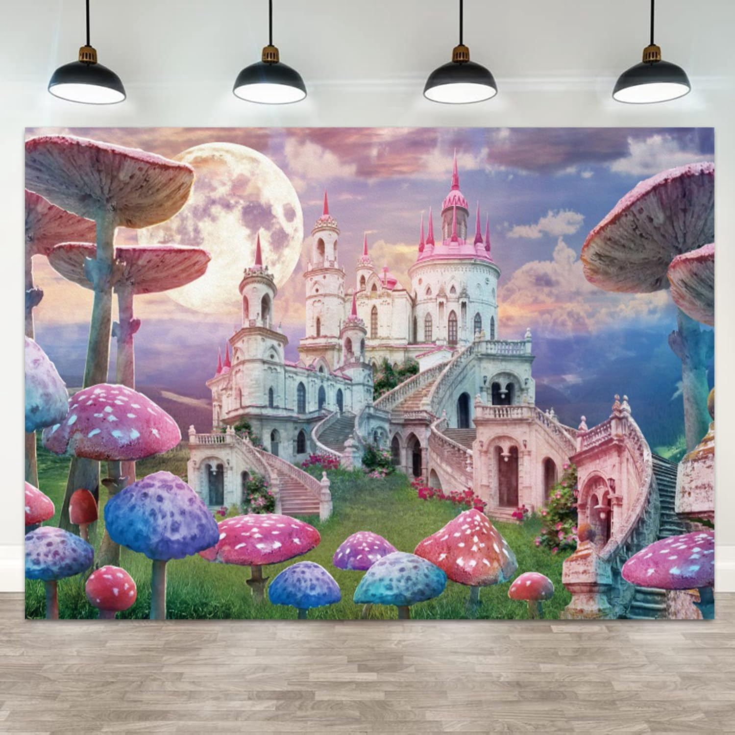 Castle Backdrop Fairy Tale Wonderland Photography Background Spring ...