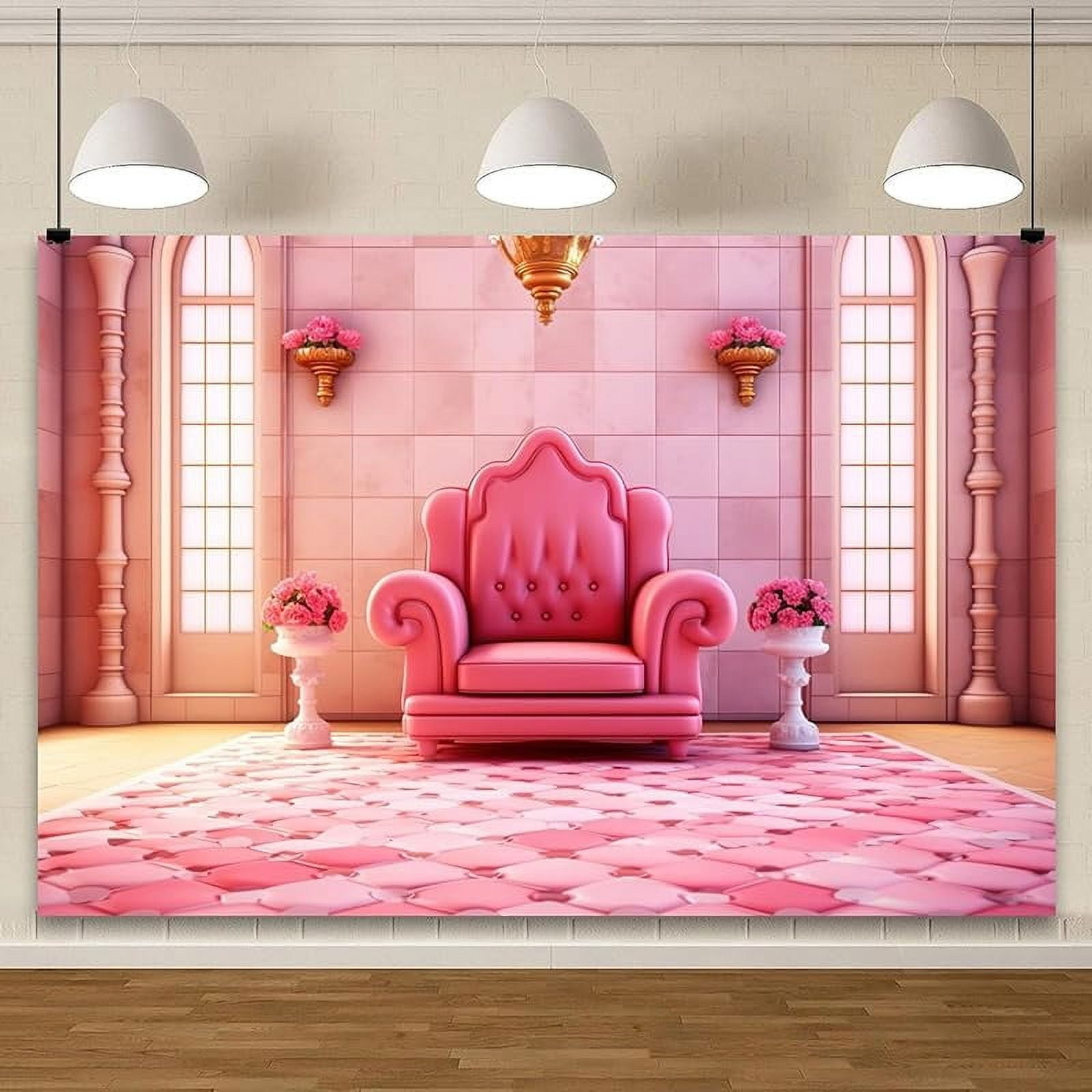 Castle Backdrop Queen Throne Sweet Girl Princess European Style Hall ...