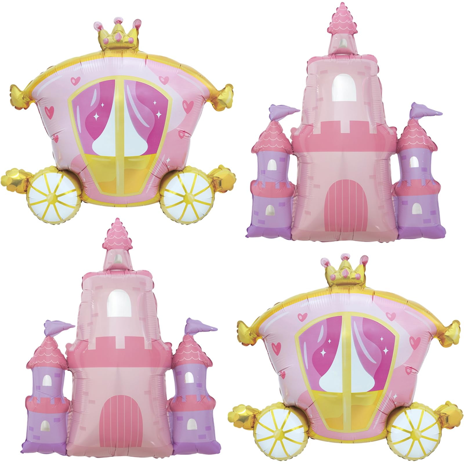 Castle Balloons Foil Carriage Balloons for Princess Baby Shower ...