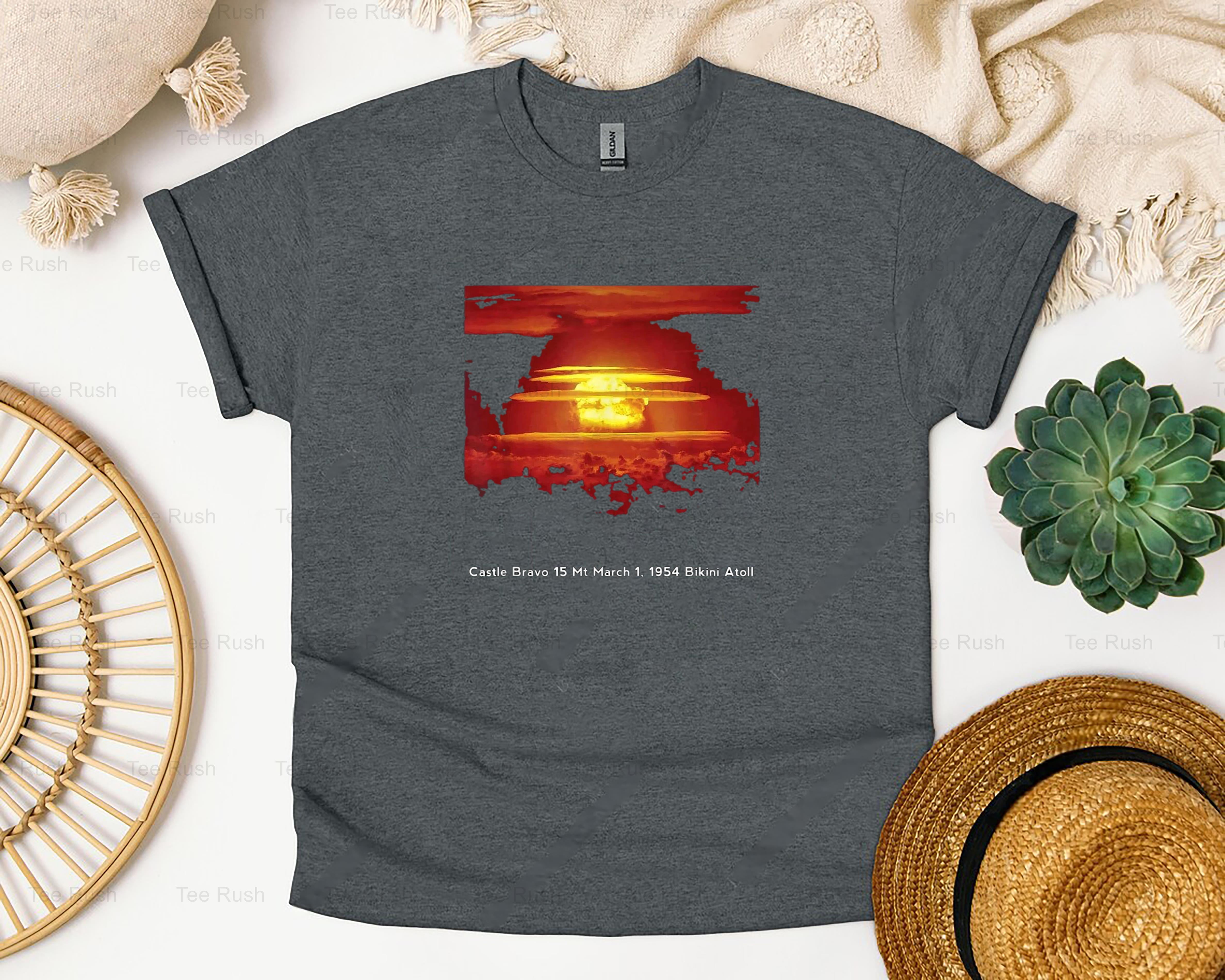 Castle Bravo Nuclear Bomb Mushroom Cloud Cool Gift, History, Atomic ...