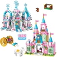 Castle Building Kit, Girls Princess Castle Magical Ice Palace Toy ...